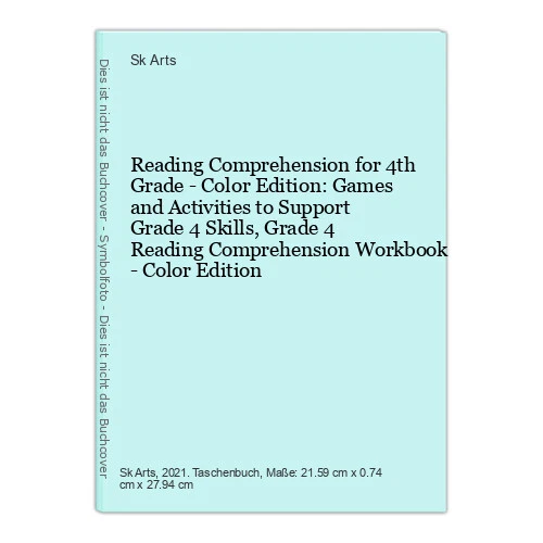 READING COMPREHENSION FOR 4th Grade - Color Edition: Games and Activit ...