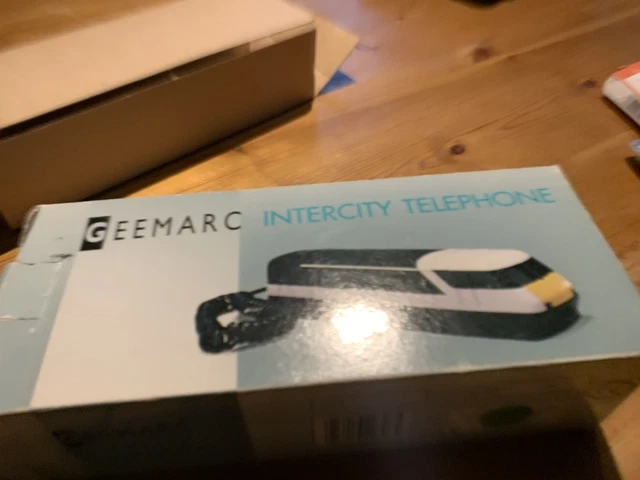 VINTAGE INTERCITY 125 Train Geemarc Landline Telephone Black White ...