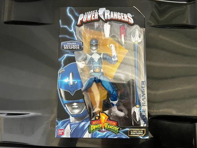 POWER RANGERS MIGHTY Morphin Legacy Blue Ranger Action Figure [Metallic ...
