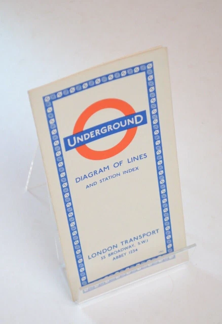 LONDON TRANSPORT UNDERGROUND Map Diagram of the Lines Hutchison 1961 £ ...