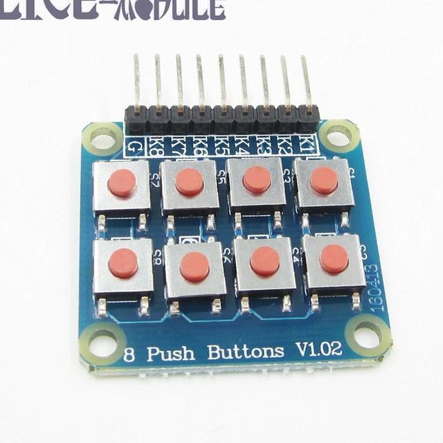 KEYBOARD BOARD MATRIX 8 Keypad Module 8 Button Tactile Switch for ...