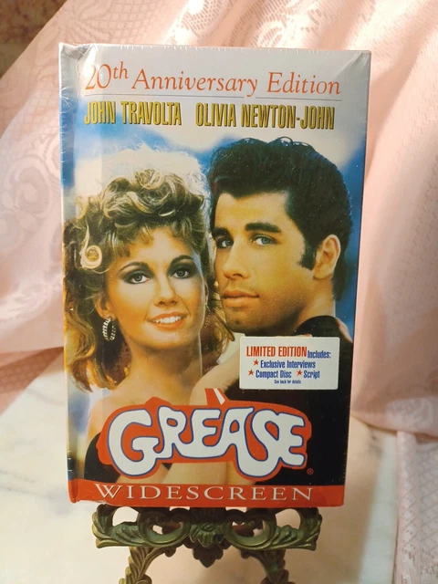 GREASE-VHS- 20TH ANNIVERSARY- Ltd Ed. Olivia Newton John. Includes CD ...