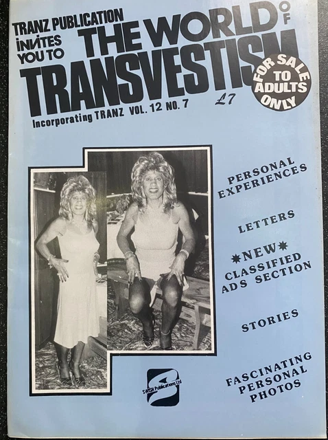 THE WORLD OF Transvestism vintage magazine. Vol 12 no 7 +Actual photos+ ...