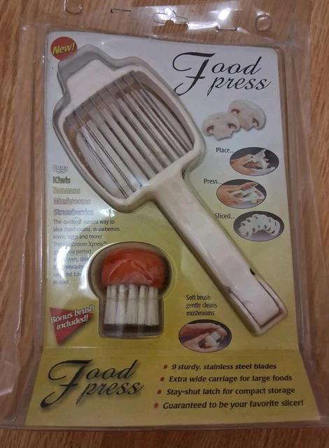 NEW FOOD PRESS Metal Slicer Cutting Hand Held Machine Fruit Vegetables ...