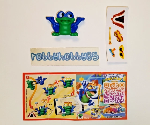 VT010 RANA + Bpz Kinder Sorpresa Italia Sorpresine 2023/2024 Disquise ...