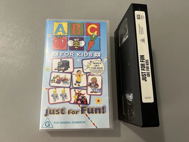 ABC FOR KIDS: Just For Fun! VHS, 2004 Children’s, PAL Australian $49.99 ...