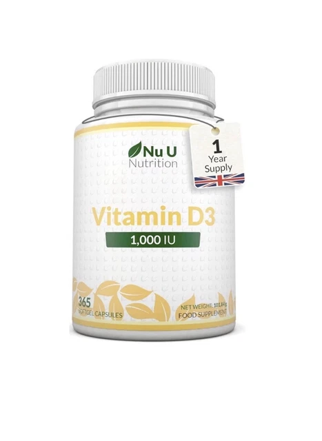 VITAMIN D3 3000 IU – 365 Softgels | Max Strength, Year Supply, LOW ...