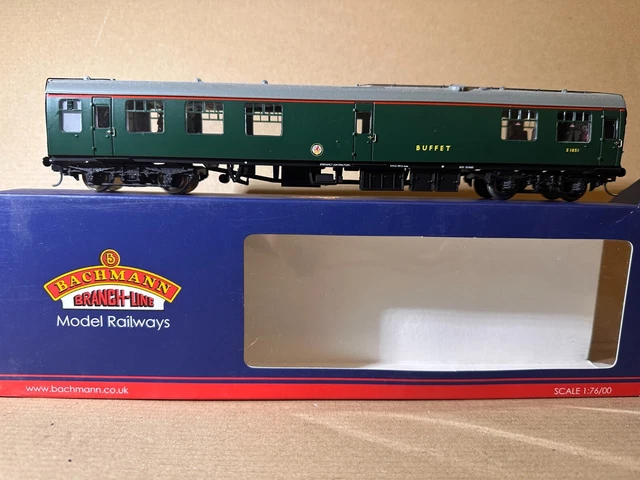 BACHMANN 39-262B BR Mk1 RMB Miniature Buffet Car (SR) Green No.S1851 £ ...