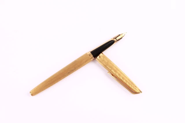 WATERMAN C F Fountain Pen 18K Gold Nib Ink Tested EUR 7,00 - PicClick DE