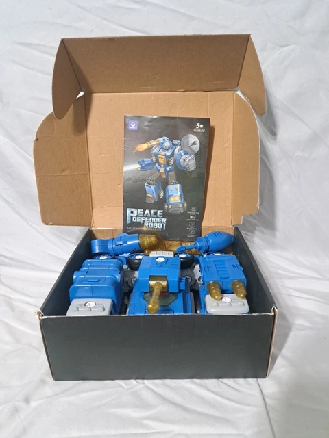 HAHALAND PEACE DEFENDER ROBOT ''MILITARY VECHILES SET Complete Open Bx ...