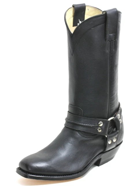 466 BIKERSTIEFEL MOTORRADSTIEFEL Biker Boots Chopper Leder Botas Romero ...