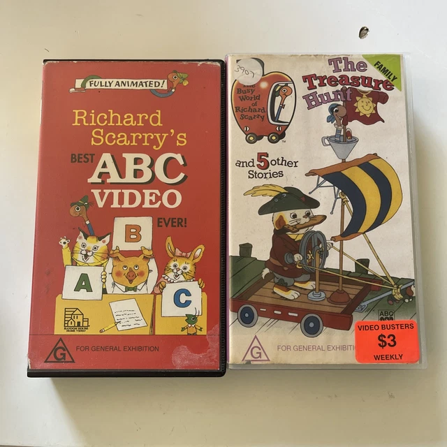 THE BUSY WORLD of Richard Scarry - The Treasure Hunt & Best ABC Video ...