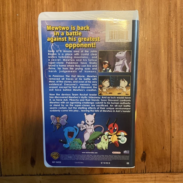 POKEMON: MEWTWO RETURNS (VHS, 2001, Clamshell Packaging) £8.88 ...