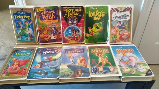 LOT OF 10 DISNEY Black Diamond & Masterpiece VHS Tapes Movies Little ...