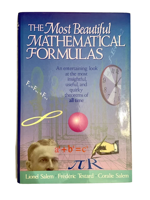 RARE THE MOST BEAUTIFUL MATHMATICAL FORMULAS (Wiley Classics) 1992 H/C ...