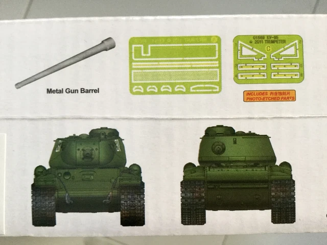 TRUMPETER 1/35 WW 2 Russian / Soviet Kv-85 Heavy Tank Plastic Model Kit ...