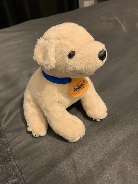 ANDREX PUPPY SOFT cuddly plush golden labrador dog - new sealed £5.99 ...