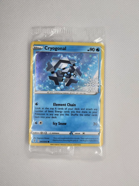🔥 POKEMON TCG 🔥 Cryogonal 043/203 - S&S Evolving Skies - Snowflake ...