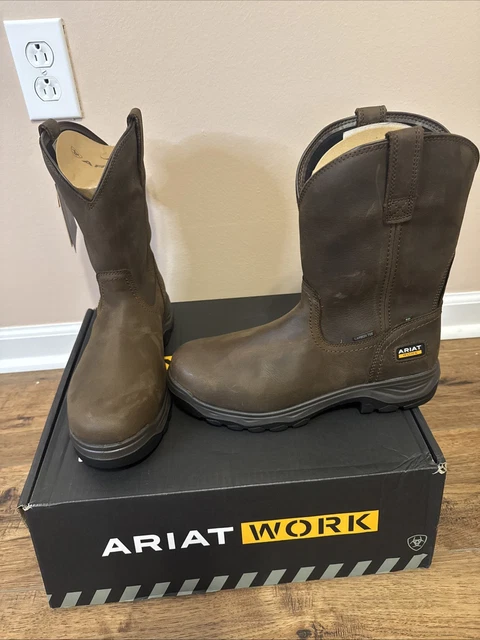 ARIAT TURBO DURATREAD Pull On Waterproof Carbon Toe Work Boot 10.5 EE ...