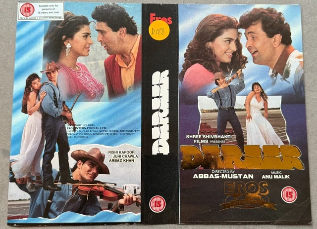 DARAAR (ORIGINAL) VHS Video - Hindi Bollywood Film - Rishi Kapoor, Juhi ...
