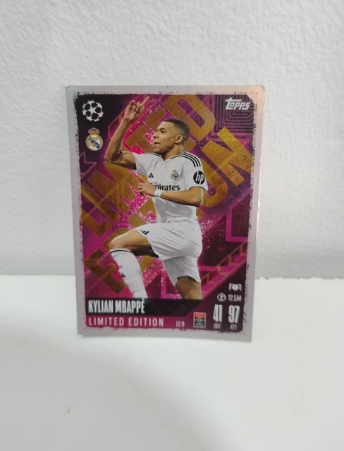 TOPPS MATCH ATTAX Football card: Kylian Mbappe (Limited Edition LE9 ...