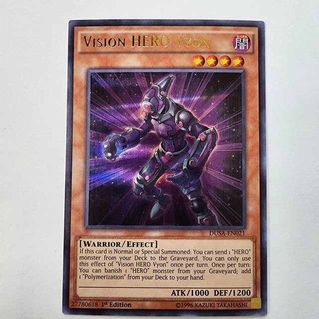 VISION HERO VYON - DUSA-EN021 - NM - Ultra Rare - 1st ed - Yugioh $0.99 ...