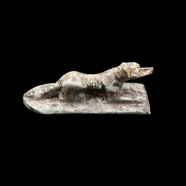 ANTIQUE STONE AMULET of Ancient Egyptian Dog God Anubis God Of Death ...