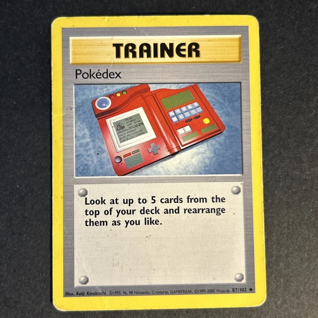 TRAINER POKÉDEX 87/102 Pokémon TCG Pokémon Card (MYREF#2) £0.99 ...