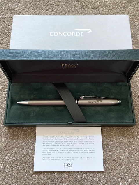 BRITISH AIRWAYS CONCORDE - Cross pen in box with gift tag, New £98.44 ...