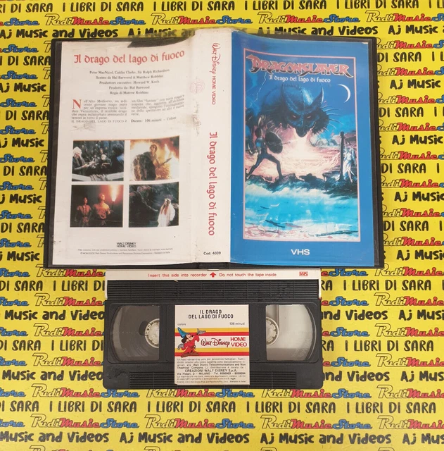 VHS FILM DRAGON SLAYER IL DRAGO DEL LAGO DI FUOCO macnicol disney 1981 ...
