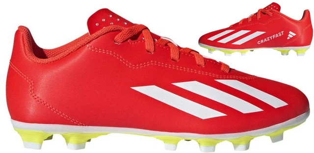 ADIDAS IF0720 X Crazyfast Club FxG Jr Size: 38 2/3 Colour: Red £36.99 ...