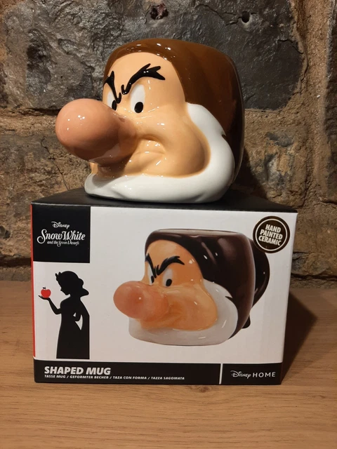 DISNEY HOME SNOW White And The Seven Dwarves Grumpy 3D Mug BNIB £13.95 ...