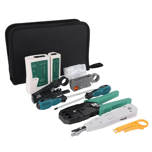 NETWORK PLIERS ETHERNET LAN RJ45 Cable Tester Crimper Crimping Tools ...