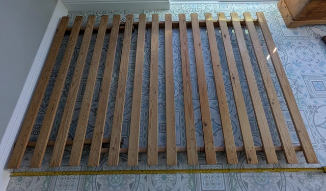 GOOD QUALITY SOLID pine double Futon Base (without mattress). 7ft x 4'6 ...