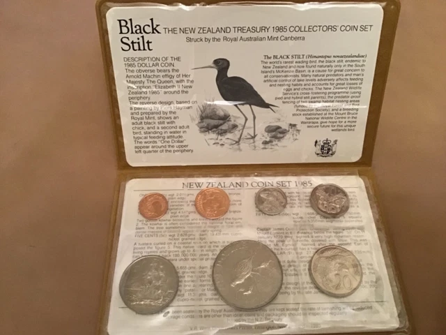 NEW ZEALAND - 1985 Coin Set - Black Stilt $30.00 - PicClick AU