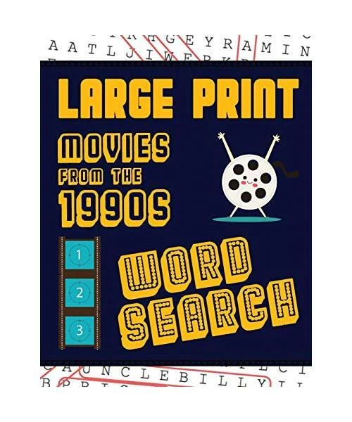 LARGE PRINT MOVIES From The 1990s Word Search: With Movie Pictures ...