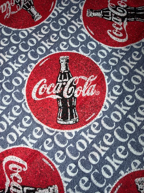 COCA COLA VINTAGE Fabric by Spectrix Fabric 6 YDS x 45 in Coke Bottles ...