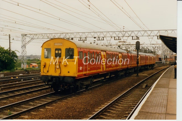 RAILWAY PHOTO CLASS 302 302993 @ Stratford 29/5/91 14:35 to Liverpool ...