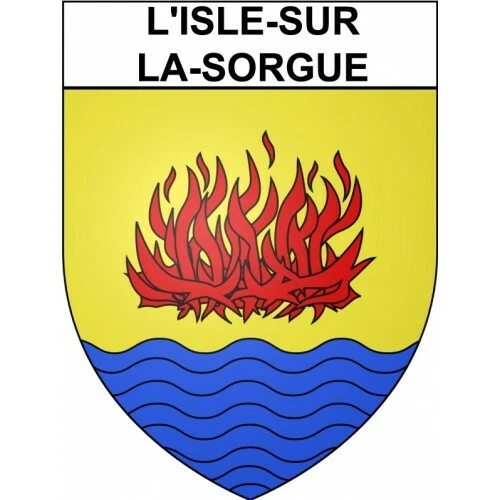 L'ISLE-SUR-LA-SORGUE 84 VILLE Stickers blason autocollant adhésif EUR 6,99 - PicClick FR
