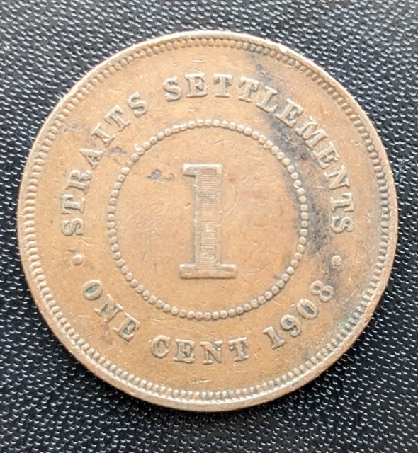 EDWARD VII STRAITS Settlements 1908 One Cent £25.00 - PicClick UK