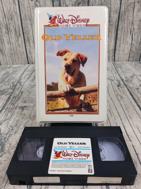 OLD YELLER (VHS, 1985, Walt Disney Home Video, Clamshell) Pre-Owned ...