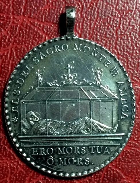 CHRISTIAN AVE SPES UNICA 1827 très rare médaille en argent à identifier ...