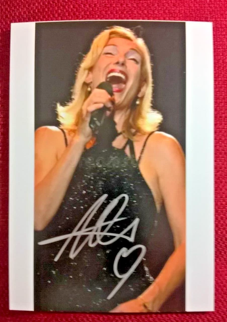ORIGINAL-AUTOGRAMM VON UTE Lemper, Farbfoto, 17,8 x 12,7 cm EUR 7,50 ...