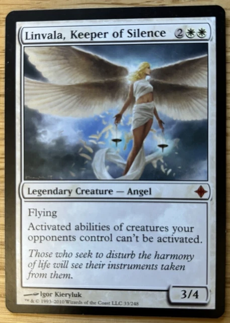 MAGIC THE GATHERING - Linvala, Keeper of Silence - Rise of the Eldrazi ...
