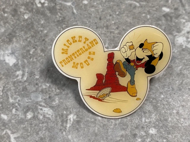 DISNEY DLRP DISNEYLAND Paris Frontierland Logo Pin Mickey Mouse Head £9 ...