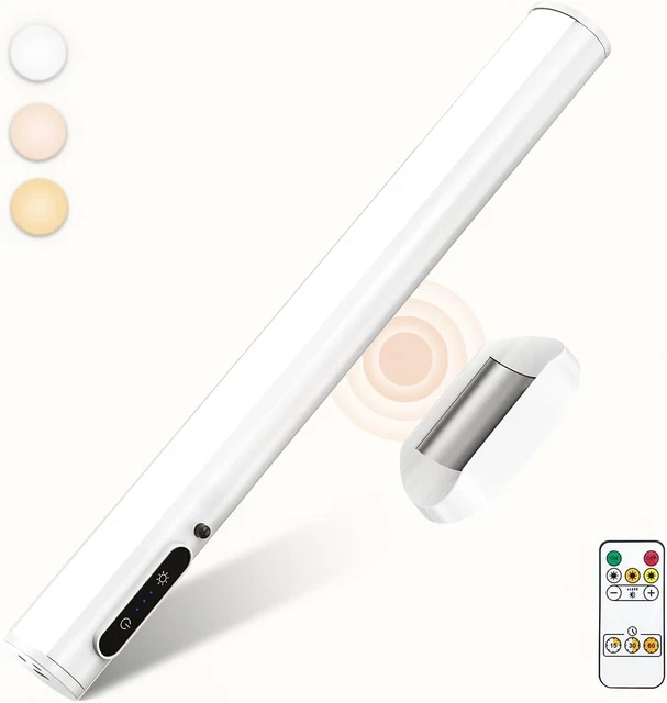 RECHARGEABLE BATTERY POWERED Wall Lights Indoor, LED Strip Light Bar ...