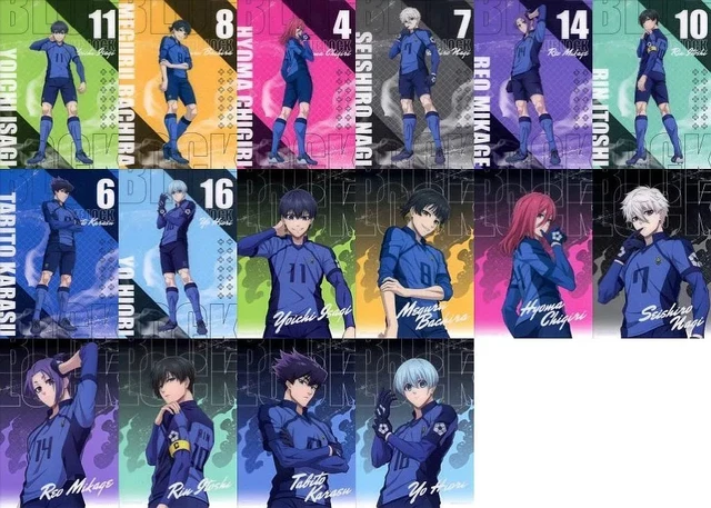 CHARACTER CARDS SET Of 16 Types Blue Lock Season 2 Clear Sheet ...