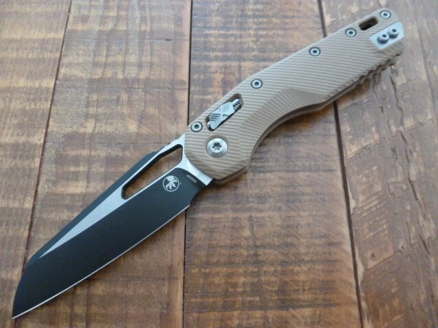 MICROTECH MSI S/E RAM-LOK Fluted Tan G10 Black M390MK Blade 210-1 ...