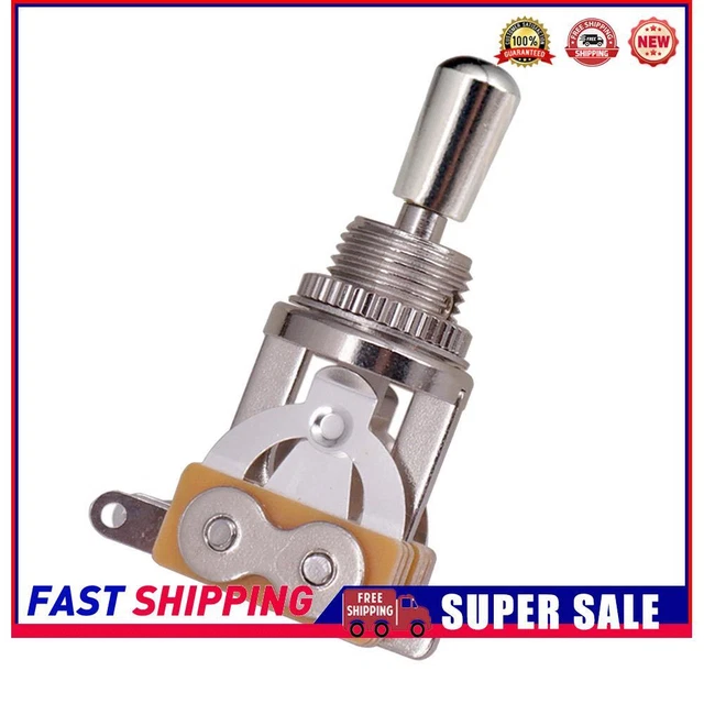 3 WAY ELECTRIC Guitar Selector Pickup Toggle Switch for LP EPI (Silver ...