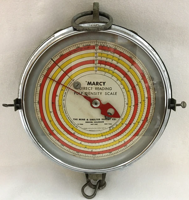 VTG MARCY DIRECT Reading Pulp Density Scale Mine & Smelter Supply Co ...